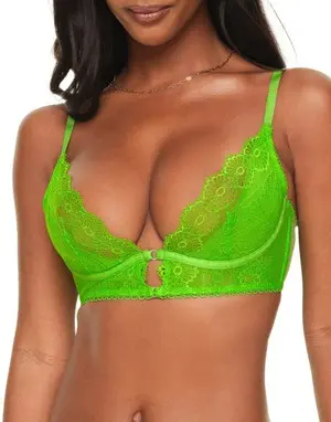 ADORE ME Kinley Unlined Plunge Bra Medium Green