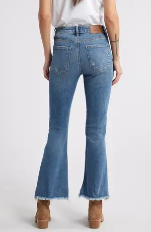 HIDDEN JEANS High-rise Cropped Flare Jeans