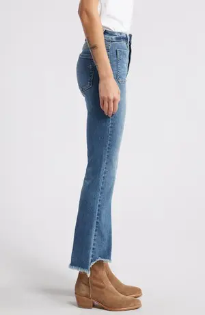 HIDDEN JEANS High-rise Cropped Flare Jeans