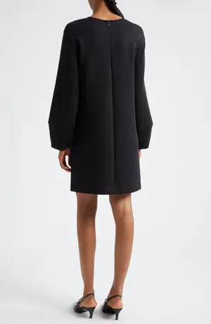 Emporio Armani Balloon Long Sleeve Jersey Shift Dress