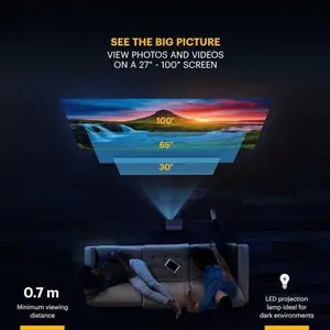 KODAK Flik X1 Mini Pico Projector