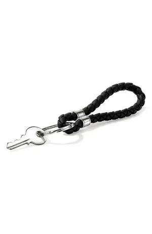 John Hardy Sterling Keychain - Silver/black
