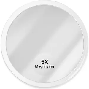 JUMBL 5x Magnifying Mirror - White