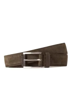 Robert Talbott Lewis Suede Belt - Green