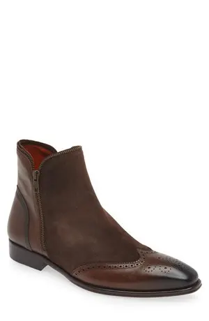 Mezlan Camilleri Wingtip Ankle Boots - Brown