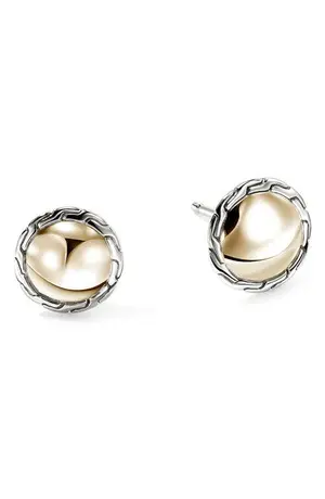 John Hardy John Hardy Essentials Stud Earrings Silver/gold