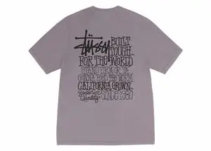 StÜssy California Grown Pigment Dyed Tee Shirt - Shark