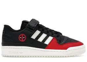 Adidas Forum Low Deadpool & Wolverine Sneakers - Core Black/off White/team Power Red