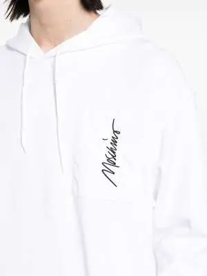 Moschino Logo Embroidered Hoodie