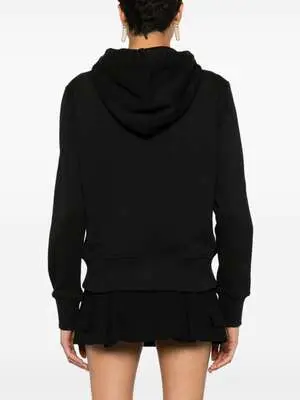 Versace Logo-embroidered Zip-up Hoodie