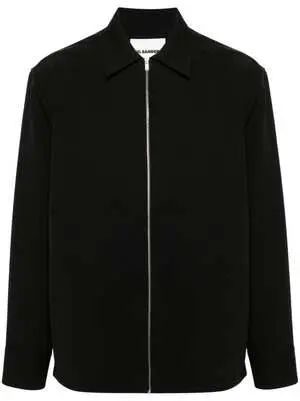 JIL SANDER Wool Gabardine Overshirt