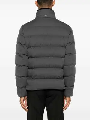 Herno Logo-plaque Puffer Jacket - Grey