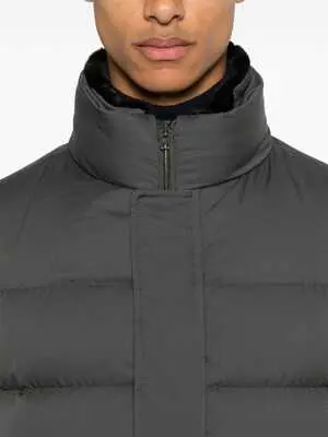 Herno Logo-plaque Puffer Jacket - Grey