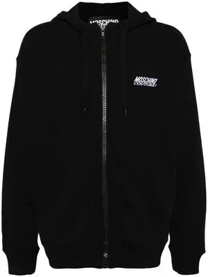 Moschino Embroidered Zipped Hoodie
