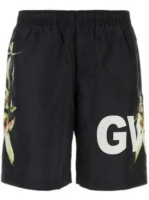 Givenchy Logo-print Swim Shorts - Black