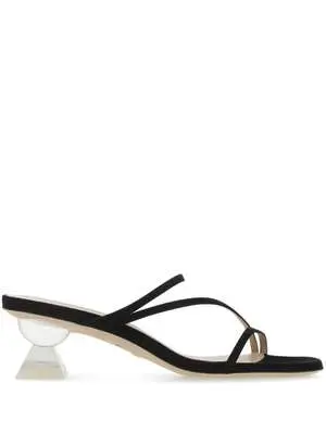 STUART WEITZMAN 50mm Lucite Sculpt Sandals