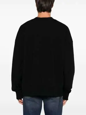 Palm Angels Logo Print Crewneck Sweatshirt