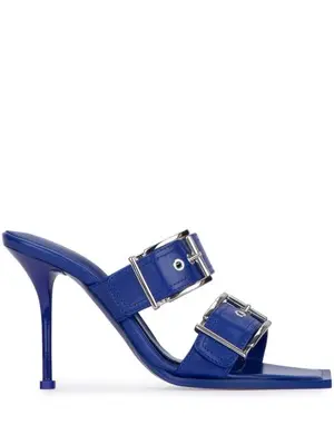 Alexander McQueen 100mm Buckled Leather Sandals