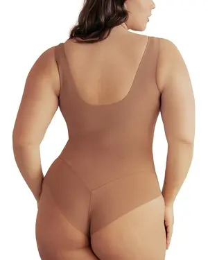 PINSY Scoop Neck Hourglass Shapewear Cheeky Bodysuit