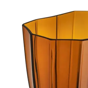 ORREFORS Reed Vase Amber, Large