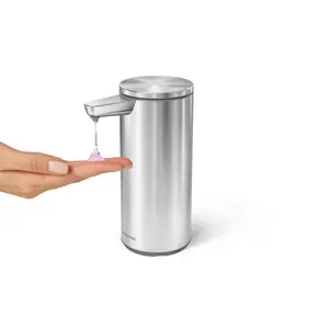 SIMPLEHUMAN 9oz Sensor Pump, Touch-free Hand Soap Dispenser