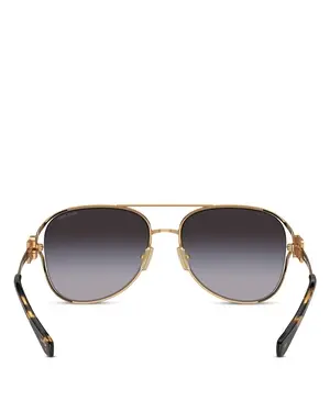 Miu Miu Aviator Sunglasses, 58mm
