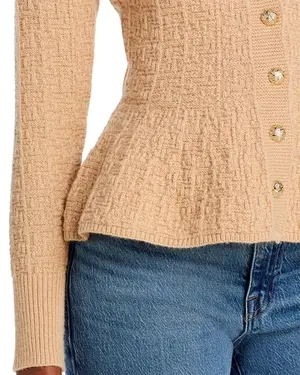 Line & Dot Amina Peplum Cardigan
