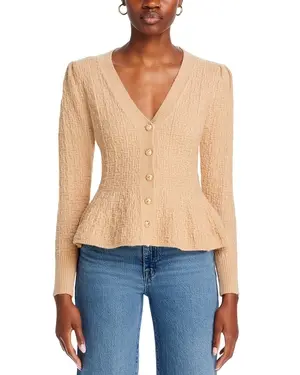 Line & Dot Amina Peplum Cardigan