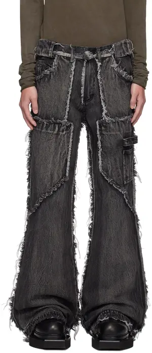 No/Faith Studios Flared Jeans In Grey - 50% Off | Editorialist