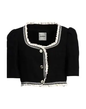 Sandro Tweed Bolero Jacket - Black