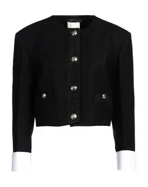 Sandro Jacket Size Wool, Cotton, Viscose