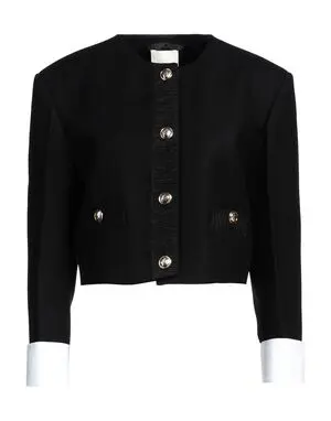 Sandro Jacket Size Wool, Cotton, Viscose
