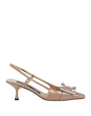 SERGIO ROSSI Slingback Patent Leather Pumps