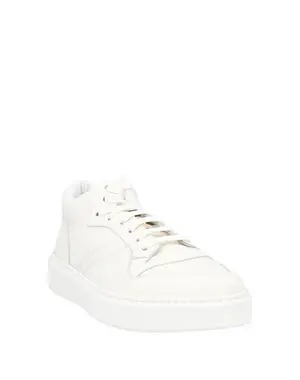 DOUCAL'S Cream Leather Sneakers - White