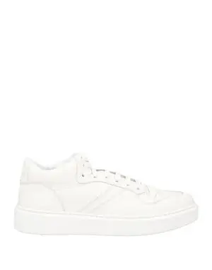 DOUCAL'S Cream Leather Sneakers - White