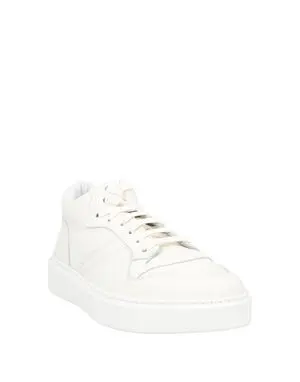 DOUCAL'S Cream Leather Sneakers - White