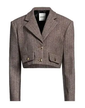 Sandro Single-breasted Blazer - Beige