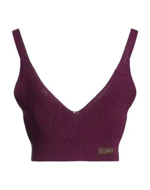 Dsquared2 Knit Crop Top - Purple