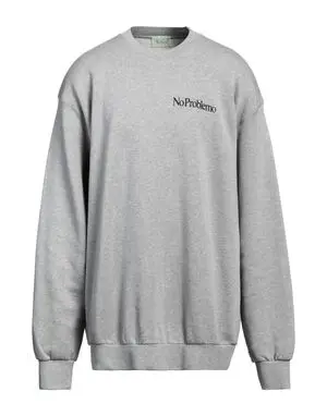 Aries Crewneck Long Sleeve Sweatshirt - Grey