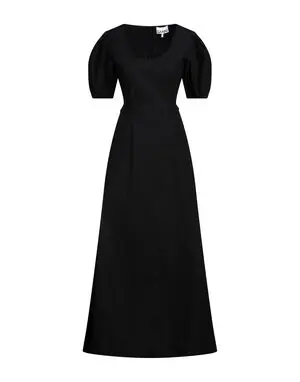 GANNI Organic Cotton Poplin Maxi Dress With Cutout Detail