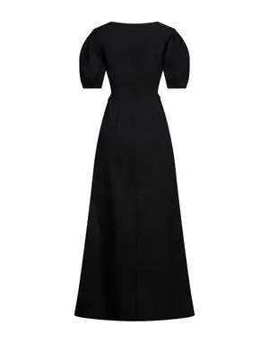 GANNI Organic Cotton Poplin Maxi Dress With Cutout Detail