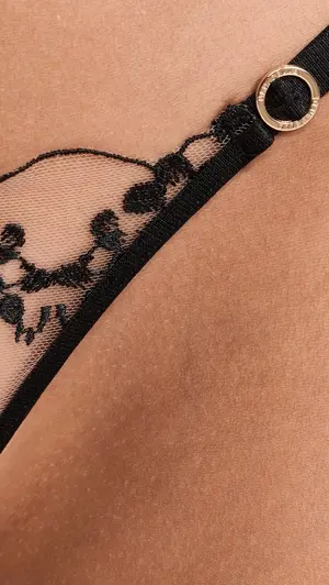 Bluebella Marisa Bikini Panty - Black/sheer