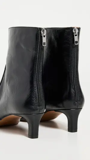 Madewell Kitten Heel Ankle Boots - True Black