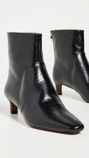 Madewell Kitten Heel Ankle Boots - True Black