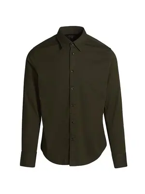 Rag & Bone Tomlin Cotton Button-front Shirt Green