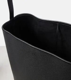 THE ROW Park Large N/s Leather Tote Bag - Black
