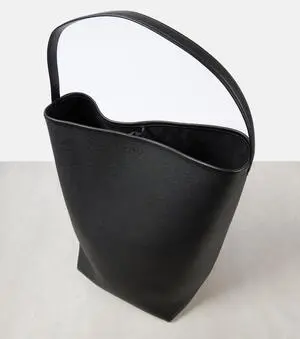 THE ROW Park Large N/s Leather Tote Bag - Black
