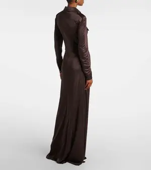 TOM FORD Jersey Maxi Dress - Brown