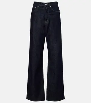 Dries Van Noten High-rise Wide-leg Jeans - Blue