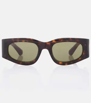 Gucci Interlocking G Rectangular Sunglasses - Multicoloured